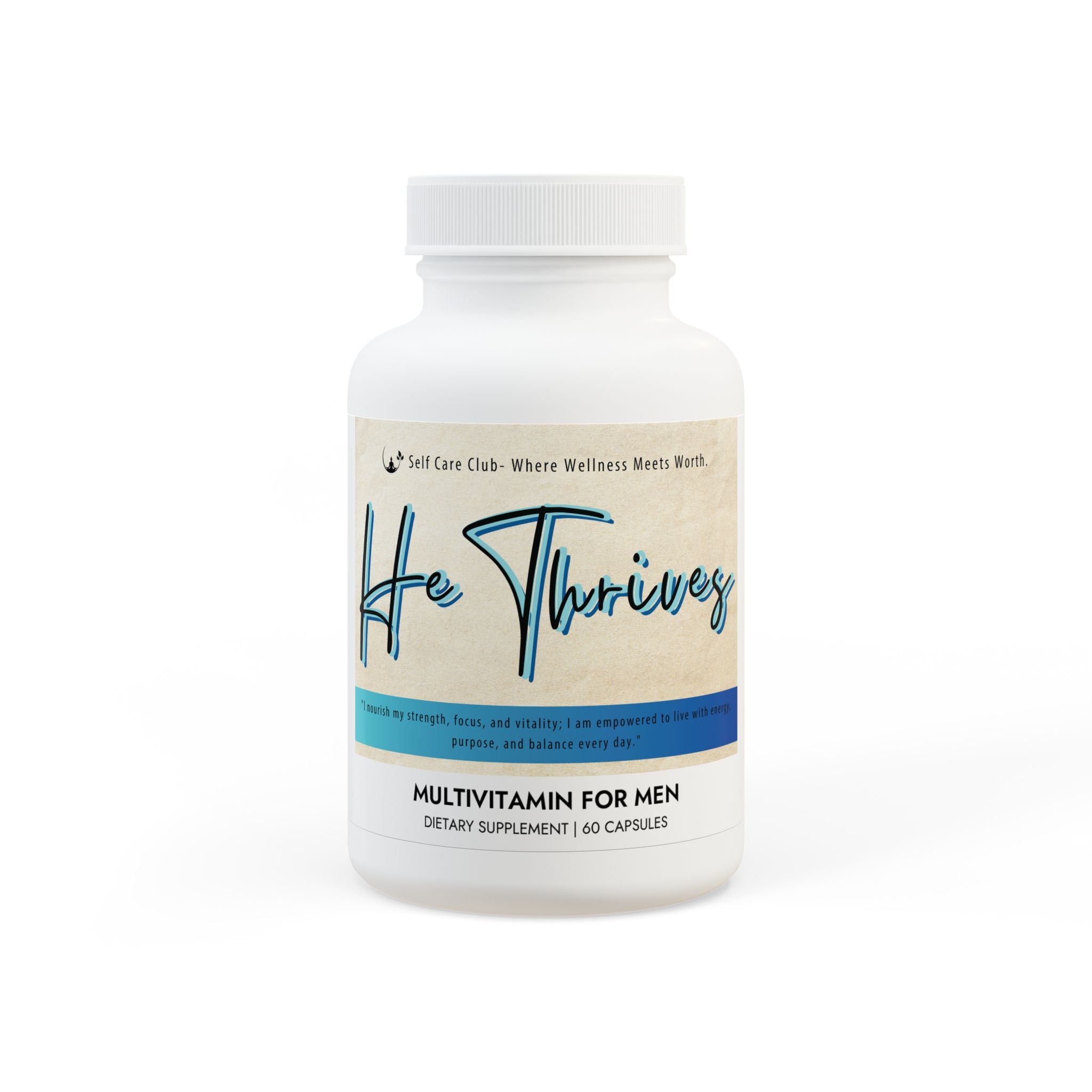 He Thrives Multivitamin for Men Supplement (60 Capsules) – Self Care ...